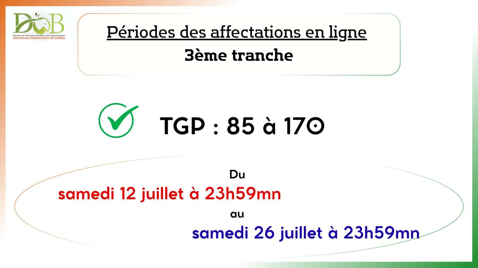 Affectation en ligne 6ème 2025: orientation tous les CEPE samedi 12 ...